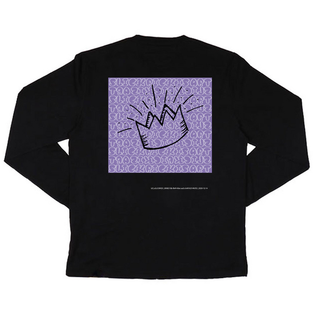 Slick Rick - Purple Slick Rick is Art Longsleeve (Black) – urbancoolx